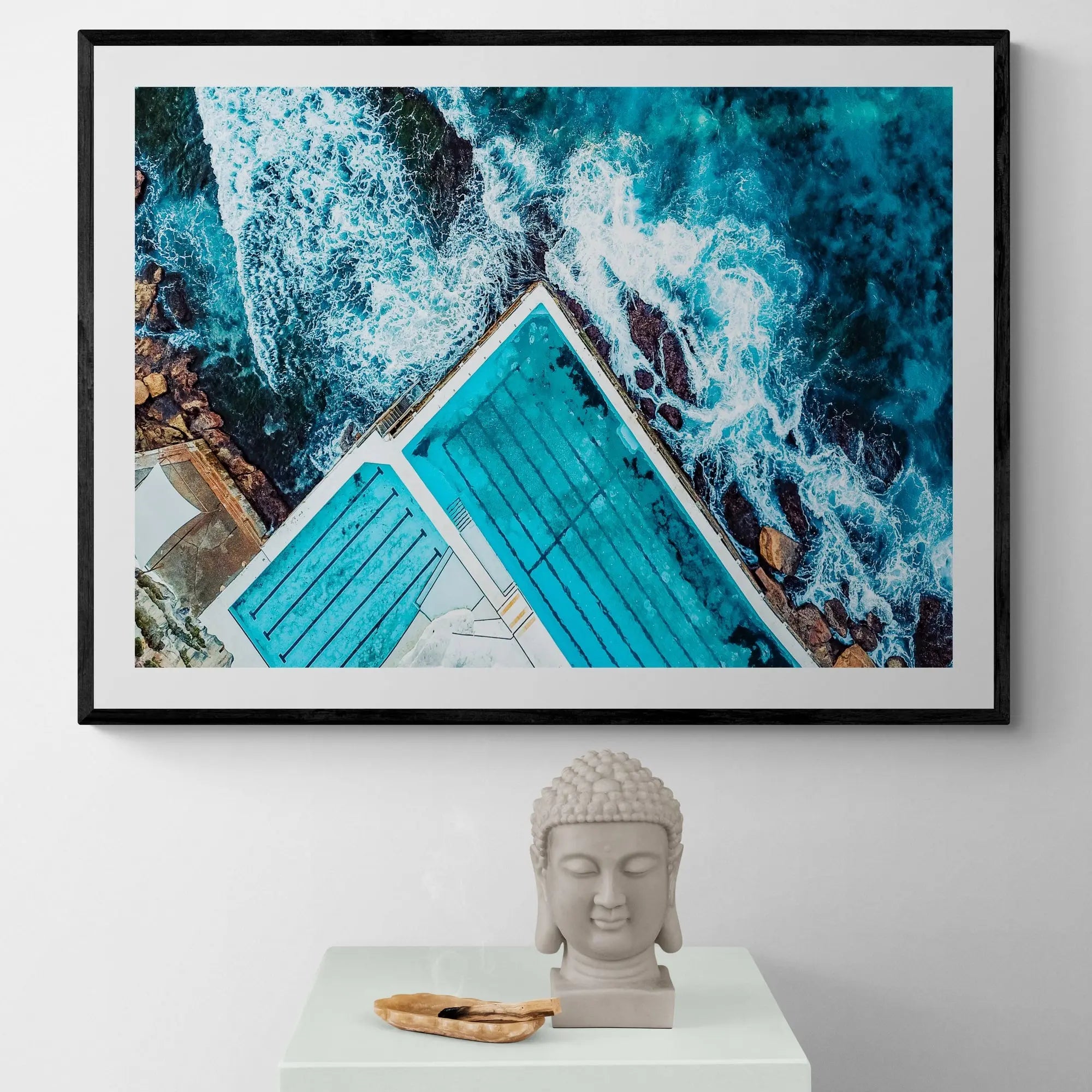 Shop Bondi Beach Rock Pool Art Print Prints Online – Inka Arthouse