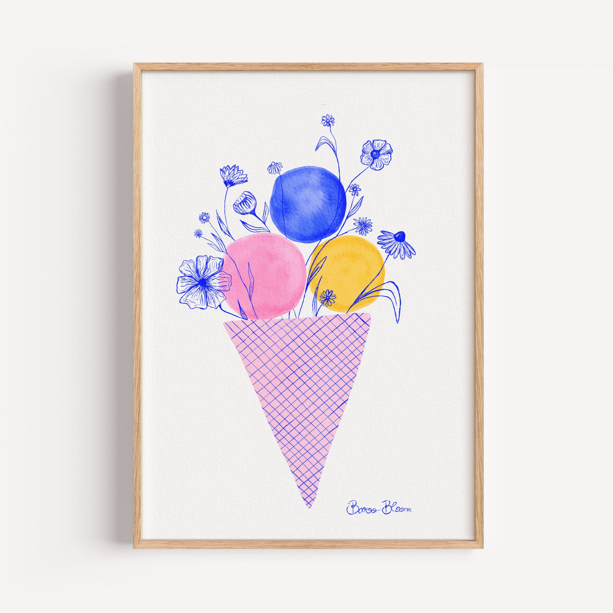 Shop Icecream Flower by Baroo Bloom Prints Online – Inka Arthouse